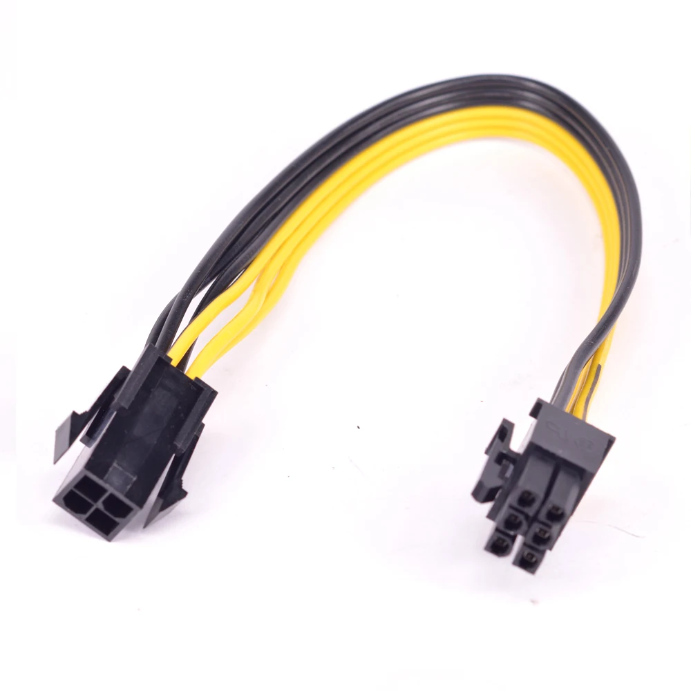 PCIe-6Pin-to-CPU-4Pin-Power-supply-Cable-Computer-CPU-P4-Female-to-GPU ...