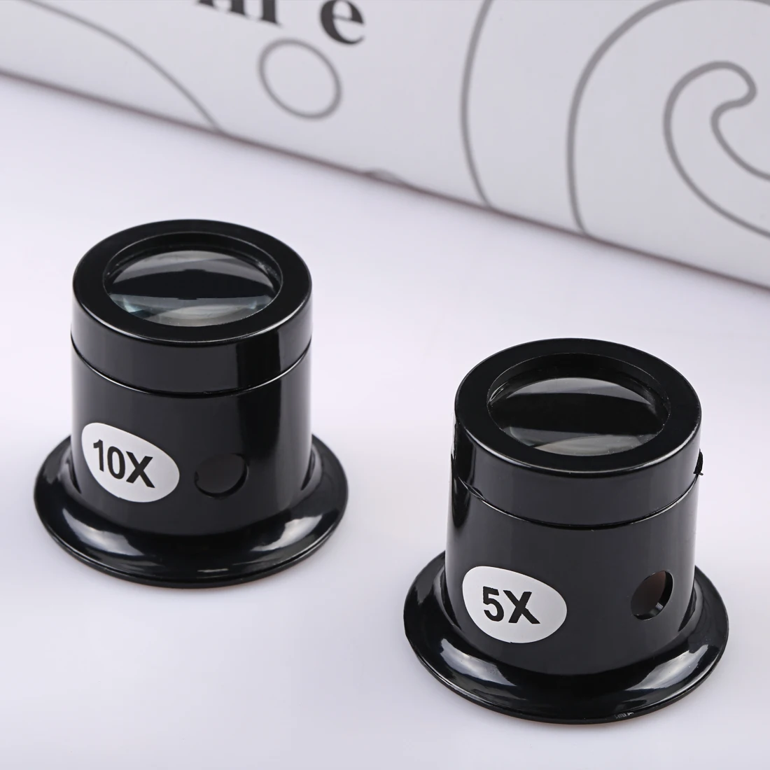 5X 10X Mini Portable Eye Magnifier Monocular Magnifying Glass Loupe
