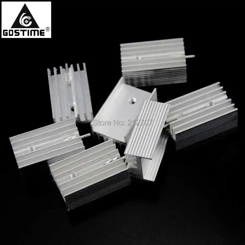 20Pcs Aluminium TO220 Heatsink TO-220 Heat Sink Transistor Radiator TO ...