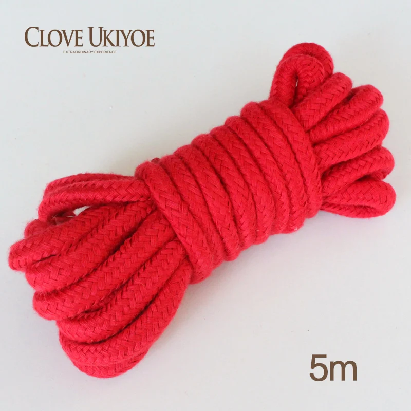 High Quality 8 Wide 5M Flirting Red Sexy Rope Thick Cotton Soft ...