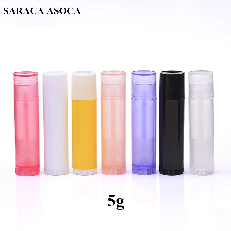 Wholesale 160pcs/lot 5g Plastic Lipstick Tube Refillable Bottles 5ml ...