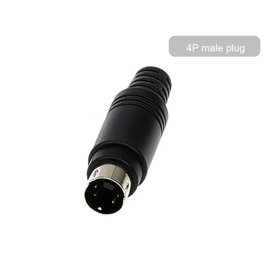 10pcs 4p Video Male Female Plug Socket Din 4pin S Terminal 4 Core Dc ...