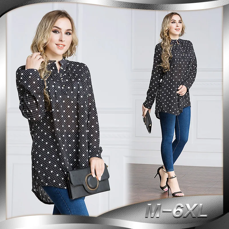 Spring Autumn Muslim Middle East Turkish Women Blouses V Neck Long ...