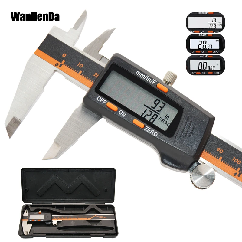 6inch-150mm-Measuring-Tool-caliper-Stainless-Steel-Digital-Caliper ...