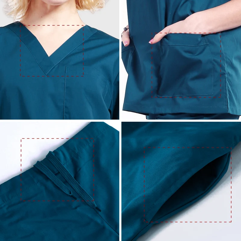 New men&women Dentistry scrub sets Medical Surgical pharmacy doctor ...