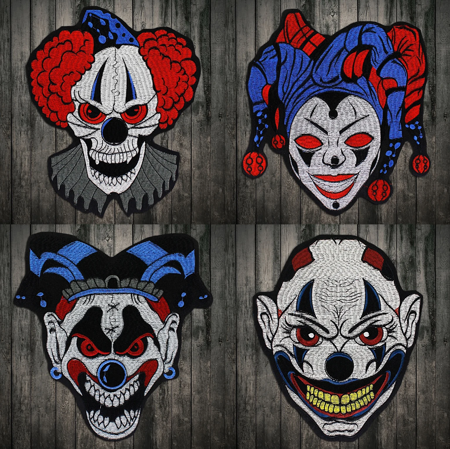 Large Locomotive Iron On Clown Funny Patch Embroidered Applique Label ...