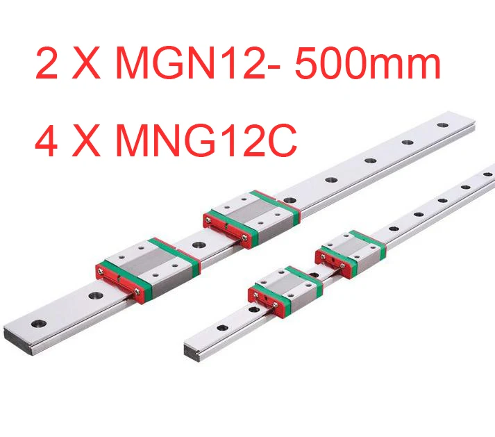 New-MGN-Miniature-Linear-Guides-Square-linear-guide-2-X-MGN12-Length ...