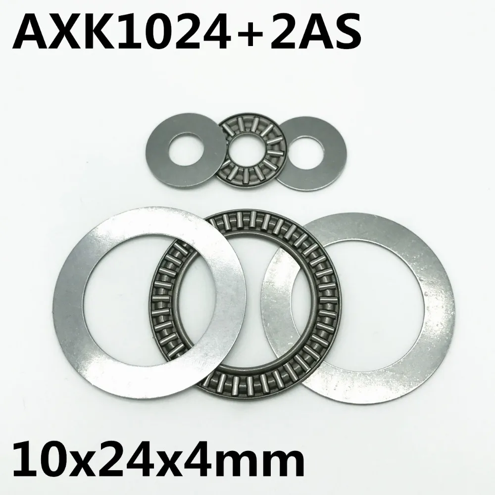 2pcs Axk1024 +2as Thrust Needle Roller Bearing 10x24x2 Mm Thrust ...