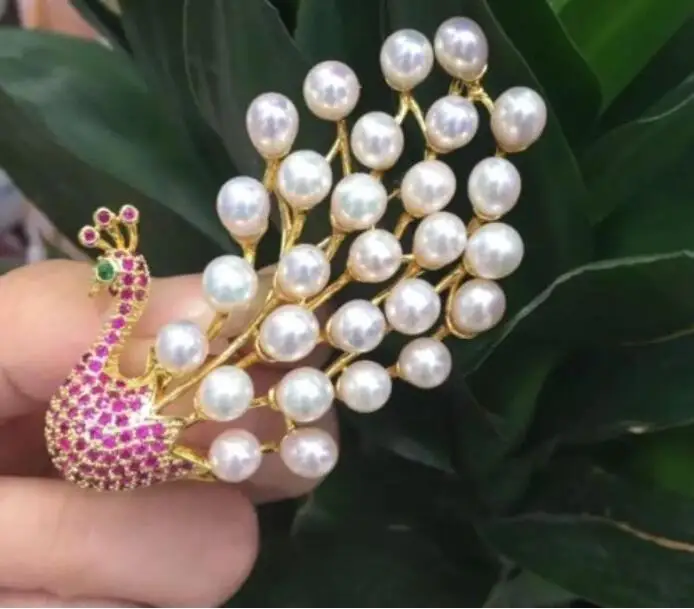 natural white pearl Phoenix brooch|phoenix brooch|white pearl ...