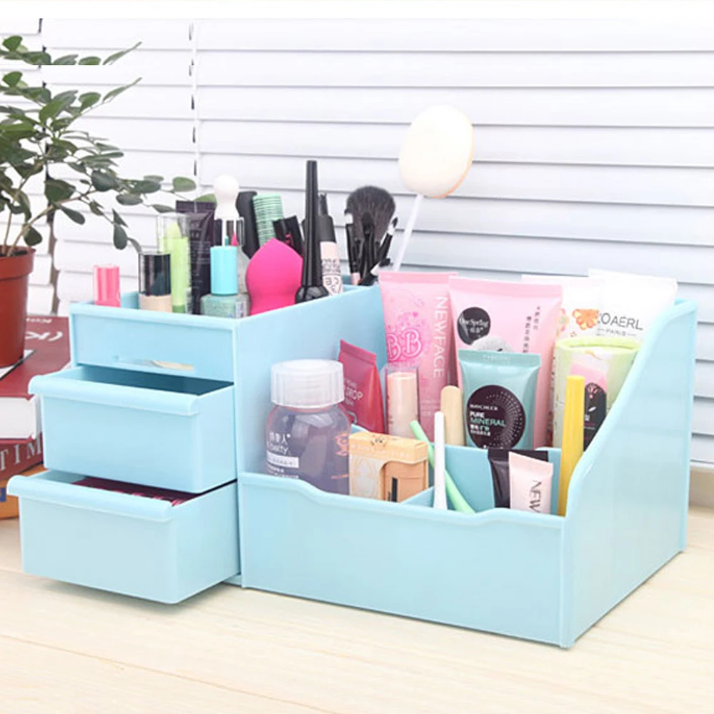 Pretty-Plastic-Cosmetic-Jewelry-Desktop-Storage-Box-Watch-Office ...