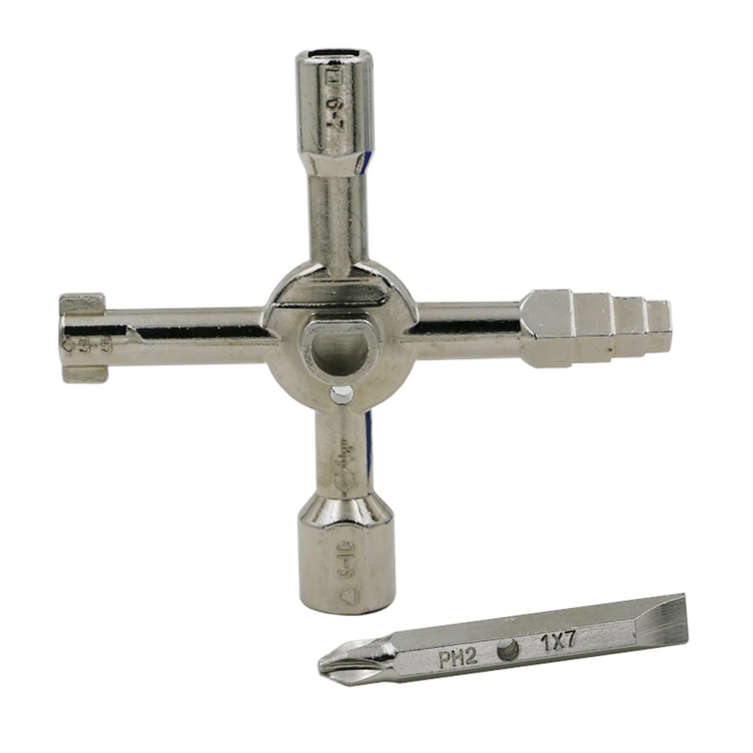 High Quality 10 Way Service Utility Key 10 In 1 Universal Cross Key ...