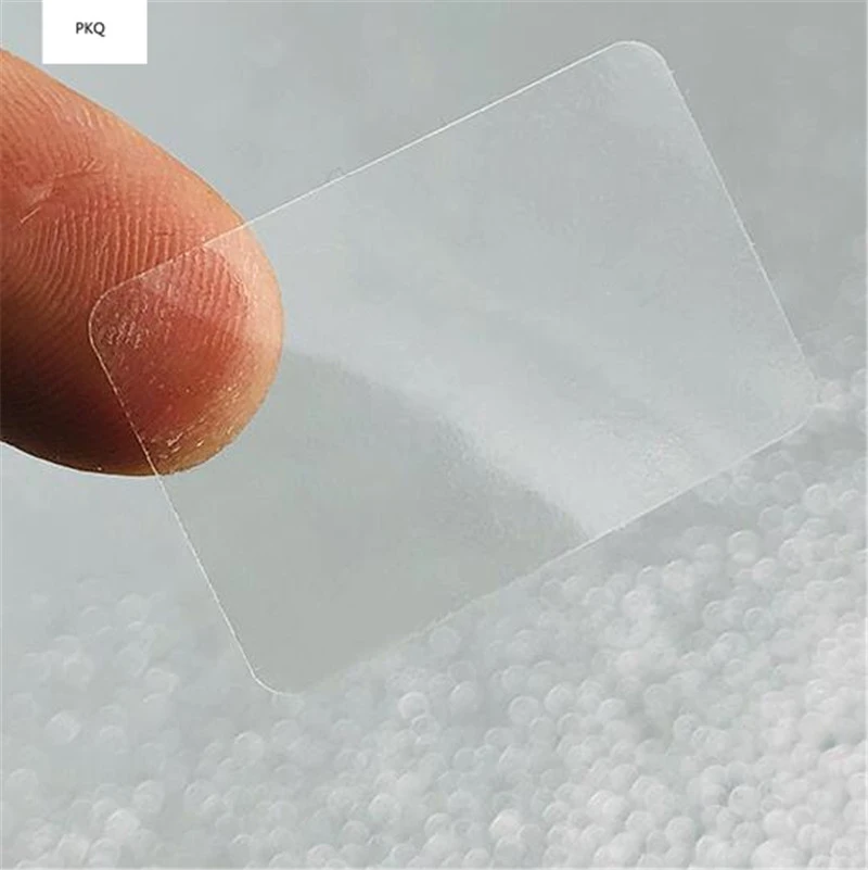 1000pcs 30x10/40x20/60x30mm Rectangle Transparent Labels PVC ...