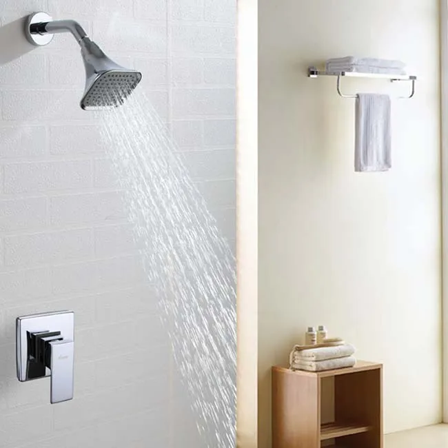 Bathroom Concealed Shower Faucet Set In Wall Mounted Faucet Shower