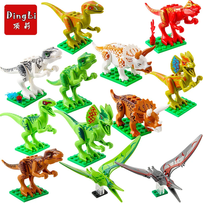 12pcs/set Jurassic World 2 Park Dinosaurs Building Blocks Tyrannosaurs ...