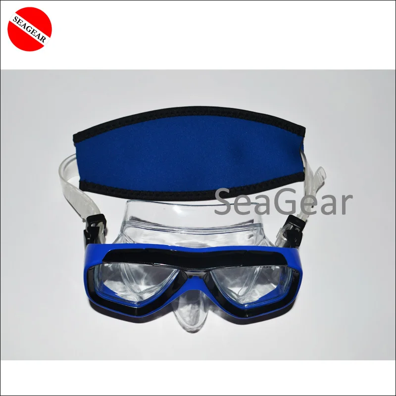 SCUBA mask strap neoprene fabric blue snorkeling goggles Diving Mask ...