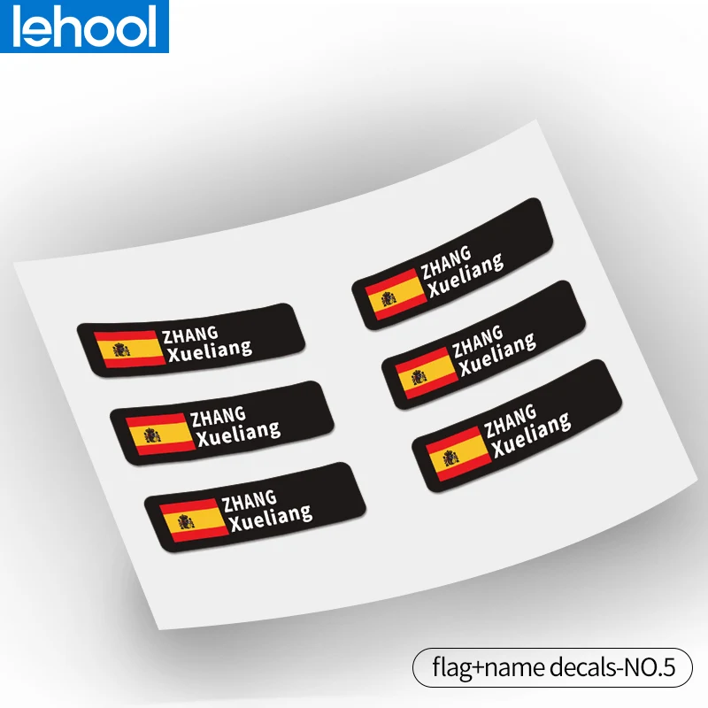 Road-Bike-frame-flag-personal-name-custom-Rider-ID-stickers-Mountain ...