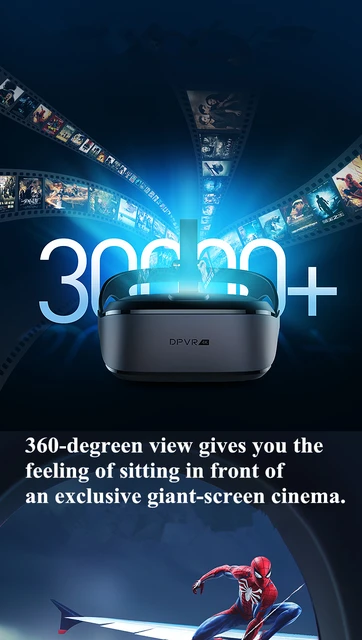 DeePoon PRO E3 4K VR Headset 3D Theater Goggles,Resolution 3840*2160 FHD Screen Virtual Reality ...