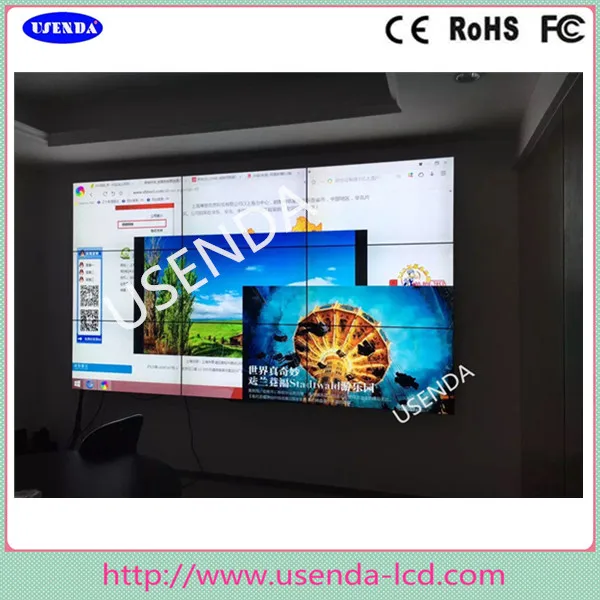 Super narrow bezel 1.8mm 55"lcd video wall with inbuilt controller ...