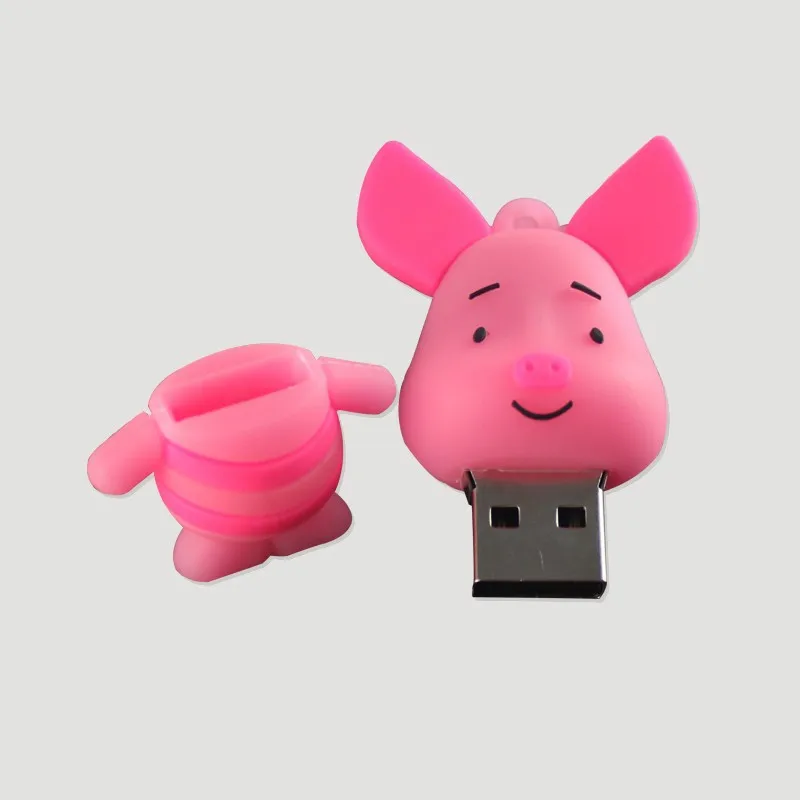Eshanmu cartoon Pig shape usb 4GB 8G 16G 32G 64G U Disk pen drive ...