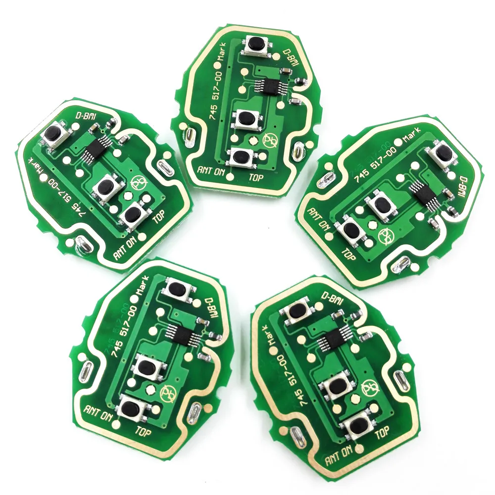 5pcs/lot 3 Button 315/433MHZ Remote Car Key Board For BMW X3 X5 E38 E39 ...