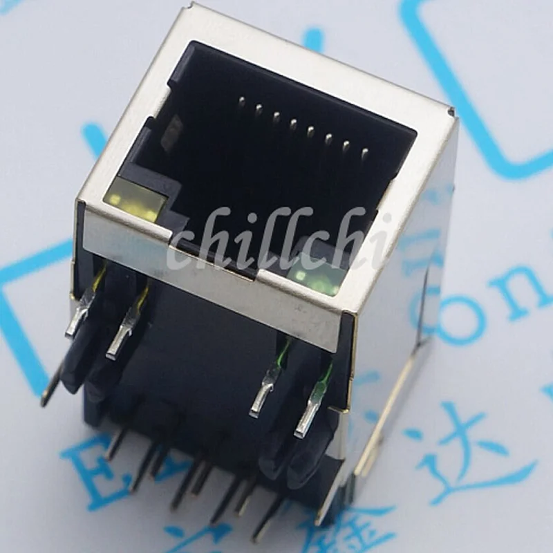 20pcs/lots RJ45 59 8P8C LED 21mm RJ45 lamp with long network socket ...