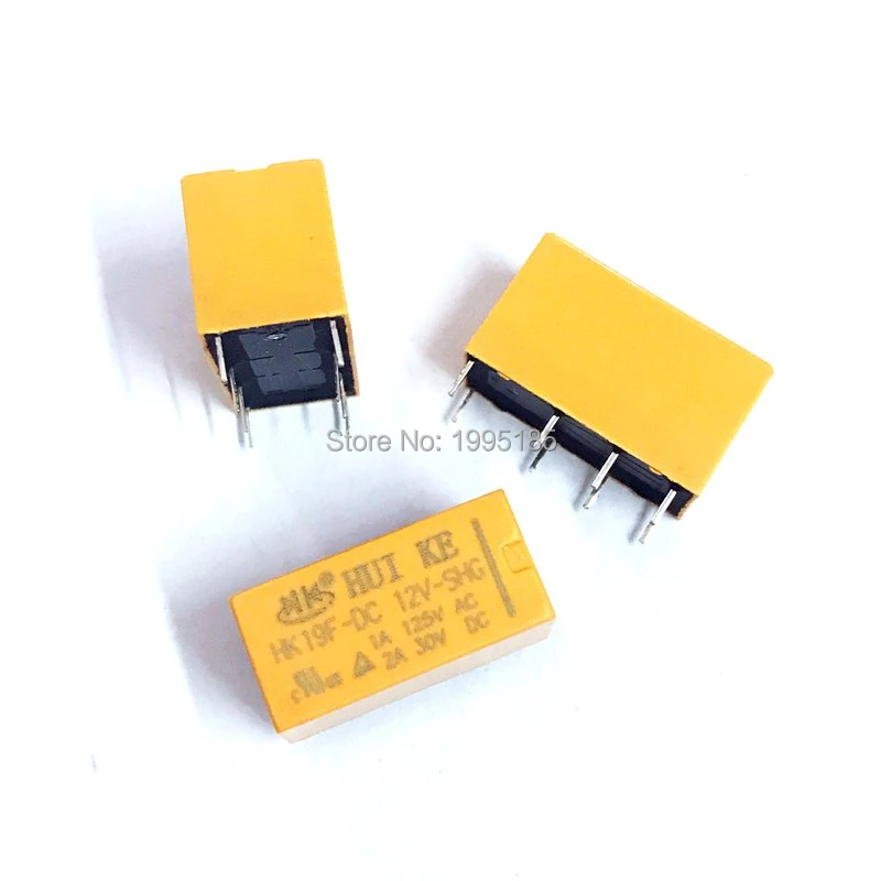 5PCS Relay HK19F DC12V SHG HK19F 12VDC 8PIN Solid State Relay 12v Rele ...