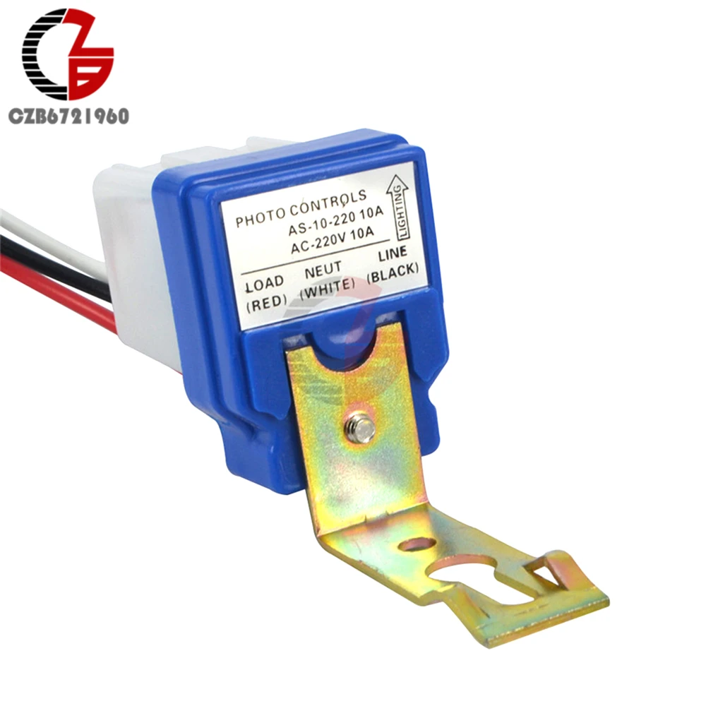 220v 12v 24v Switch Auto On Off Photocell Street Light Switch Photo ...