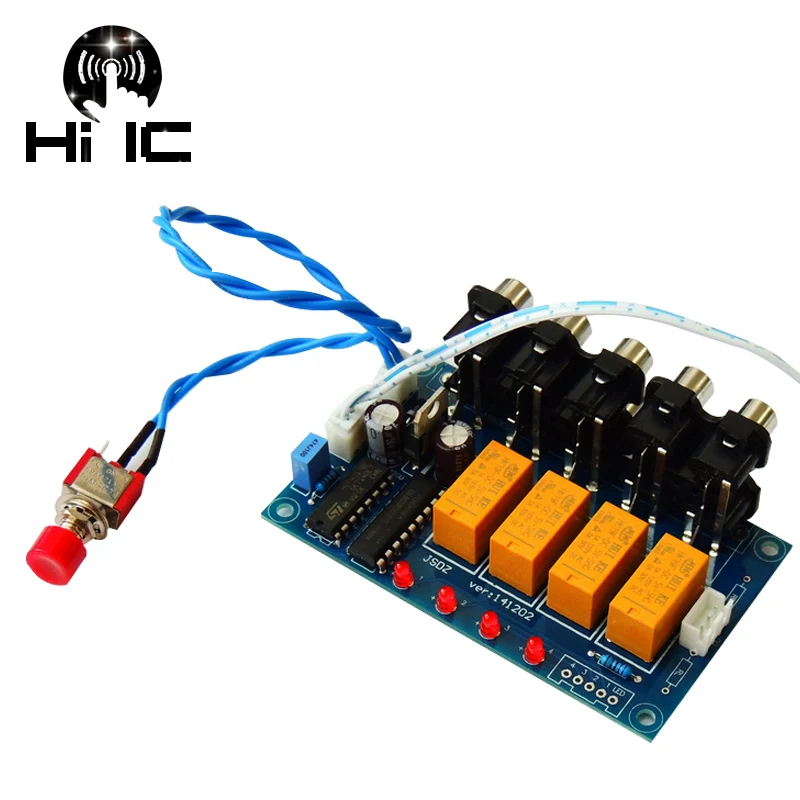 4 Input 1 Output Lossless Audio Source Signal Switcher Switch Selector ...