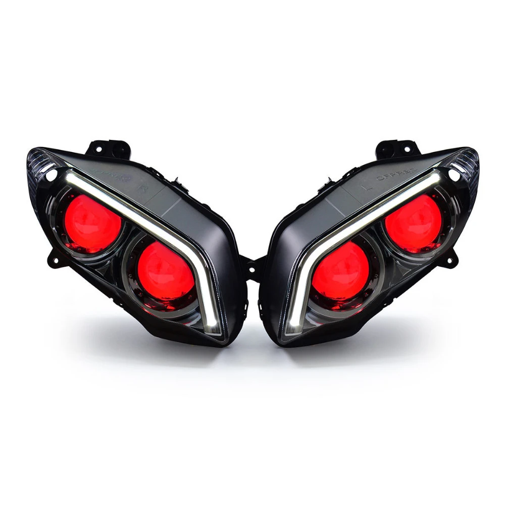 1X Full LED Front Headlight Assembly For Yamaha YZF R1 2004 2006 Custom ...