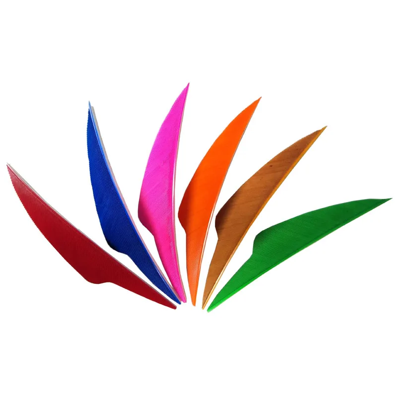 12pcs Arrow Feather 4 Inch Turkey Feather Shield Cut Archery Right Wing ...