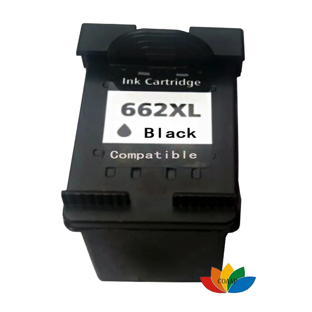 1x preto cartucho de tinta cartucho compatível para hp 662 662xl para ...