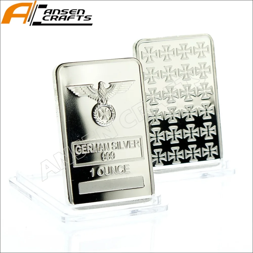 1 Ounce German Silver 999 Bar Fr. Germany-in Pins & Badges from Home ...