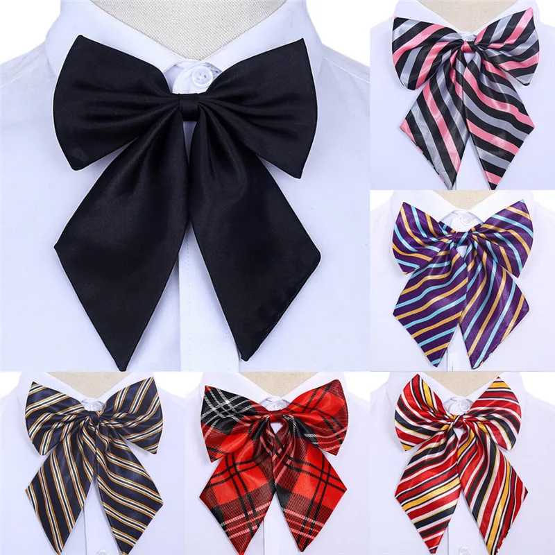 New Women Bowties Butterfly Neck Wear Collar Wedding Vintage Striped ...