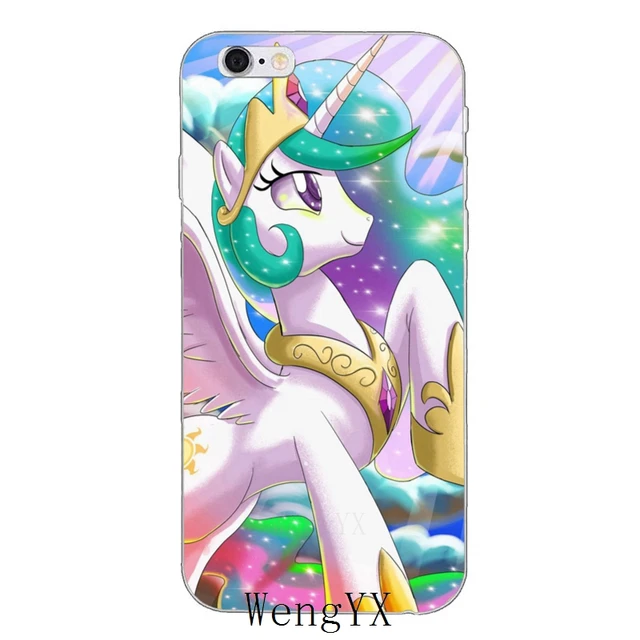 cartoon my little pony Princess Celestia Soft phone case For Samsung ...