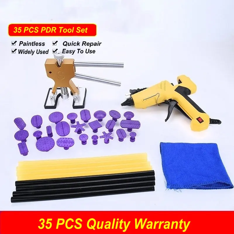 PDR Tools Paintless Dent Repair Tools Dent Removal Dent Puller Tabs ...