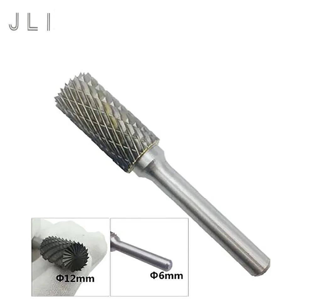 JLI 12mm Metal Grinding Cutter Head Accessories Carbide Rotary File ...