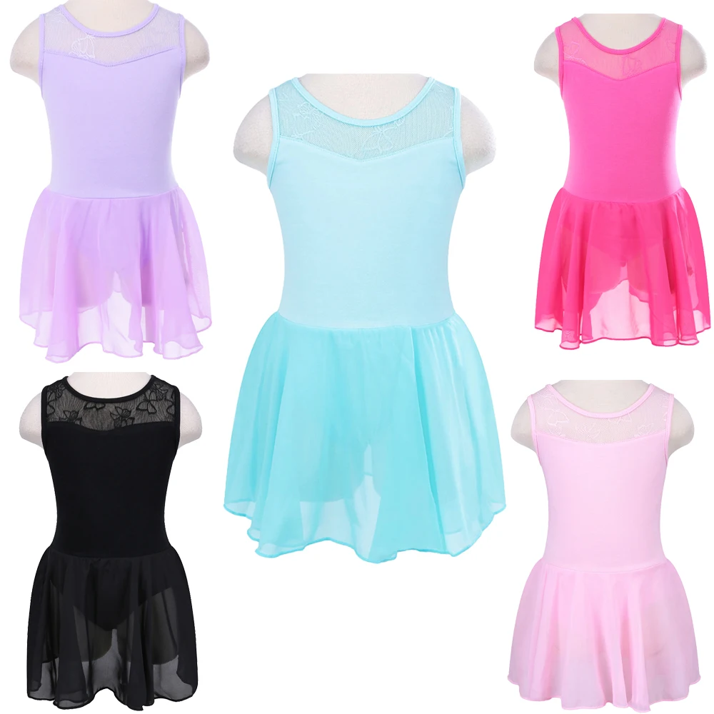 Ballet Dress for Children Girl Dance Clothing Kids Sleeveless Ballet ...