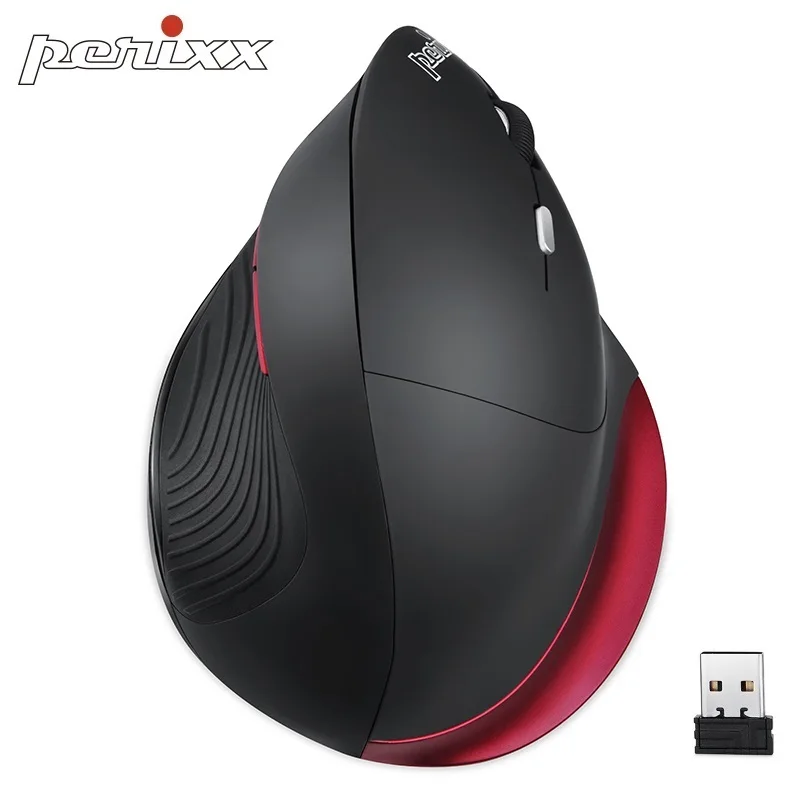 German-Perixx-PERIMICE-718R-Ergonomic-Vertical-2-4G-USB-Wireless ...