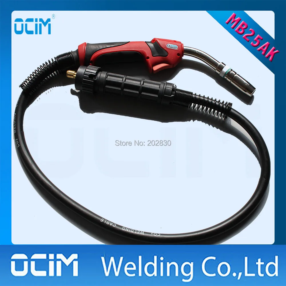 Mig Welding Torches 25AK 3m With Red Handle|welding torch parts|torch ...