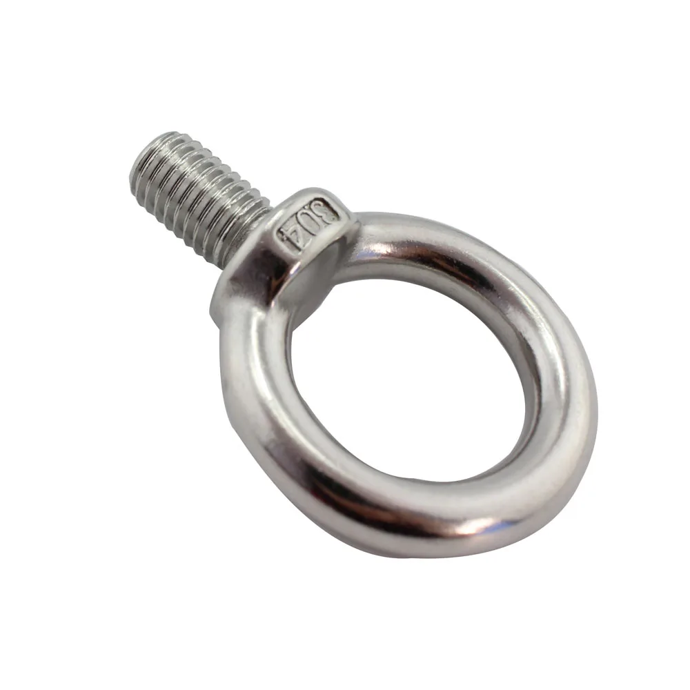 10pcs M3 M4 M5 M6 M8 Eye Bolt Stainless Steel Marine Lifting Eye Bolt ...