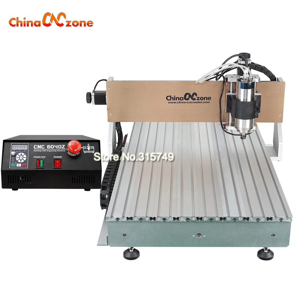 Mini Cnc Router Engraver Cnc 6090 Gantry 3 Axis 2200w Spindle With ...