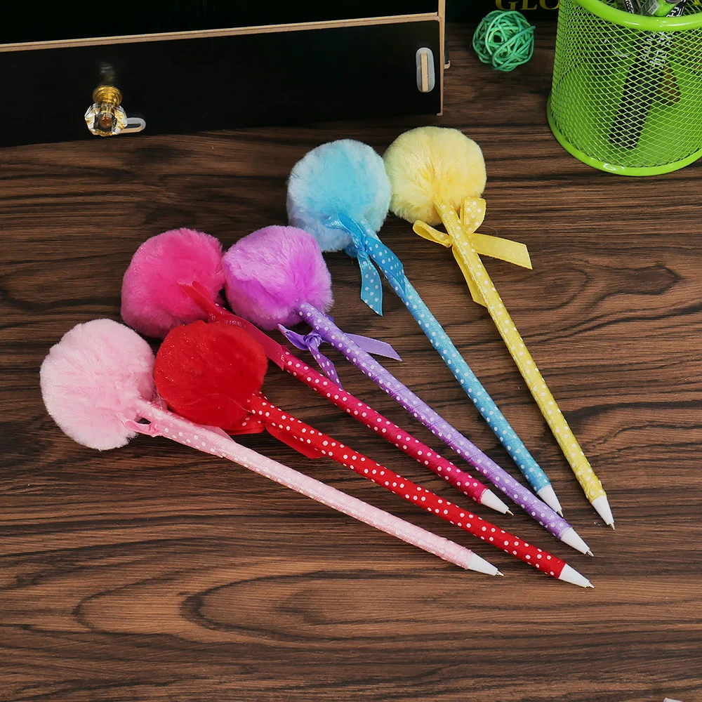 【Happy baby toy store】Colorful Plush Pen Kawaii Colors Girls Gift ...