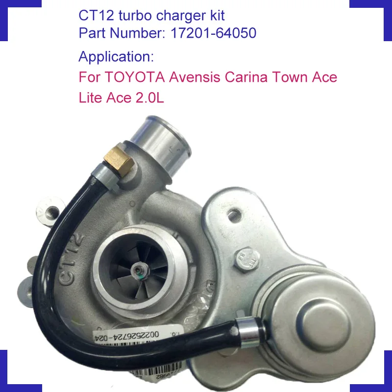 Kit de cargador turbo para motor, supercargador CT12 17201 64050 ...