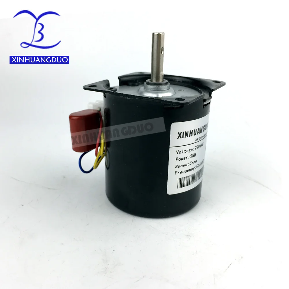 220 V Ac Motor/28w/2.5rpm-100rpm Low Noise Gearbox Electric Motor 50hz ...