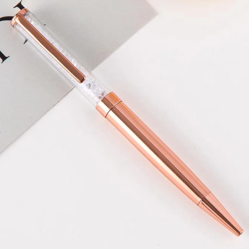 3 Pcs /lot Luxury Crystal Ballpoint Pen Diamond Gold Silver in ...