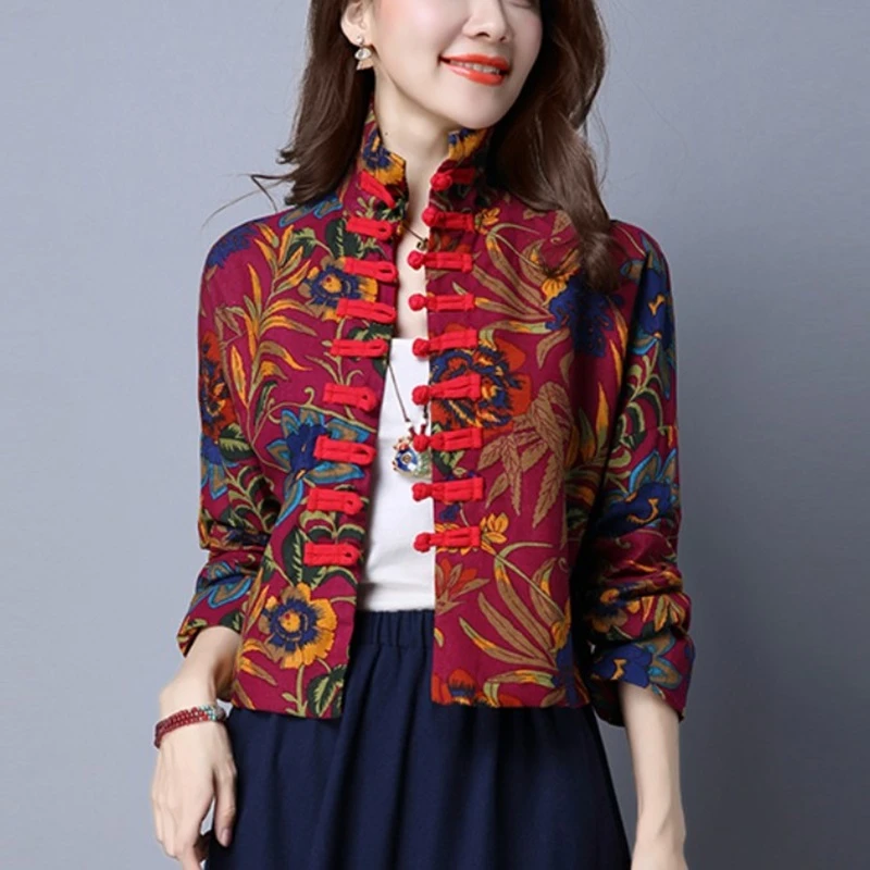 Traditional chinese clothing for women cheongsam top mandarin collar ...