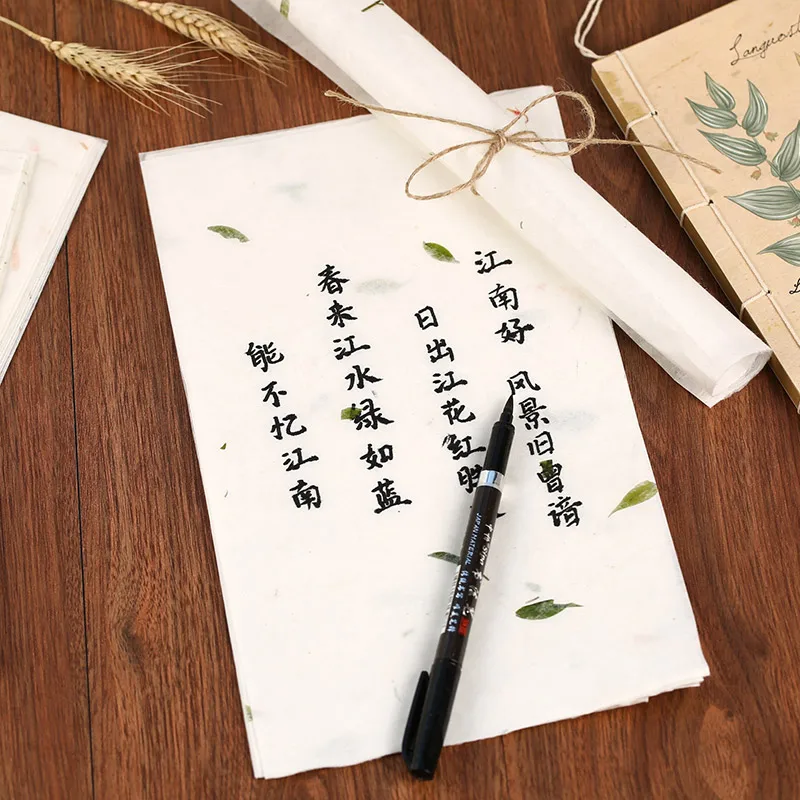 10pcs/set Chinese Xuan Paper Painting Paper Calligraphy Chancery Plant ...