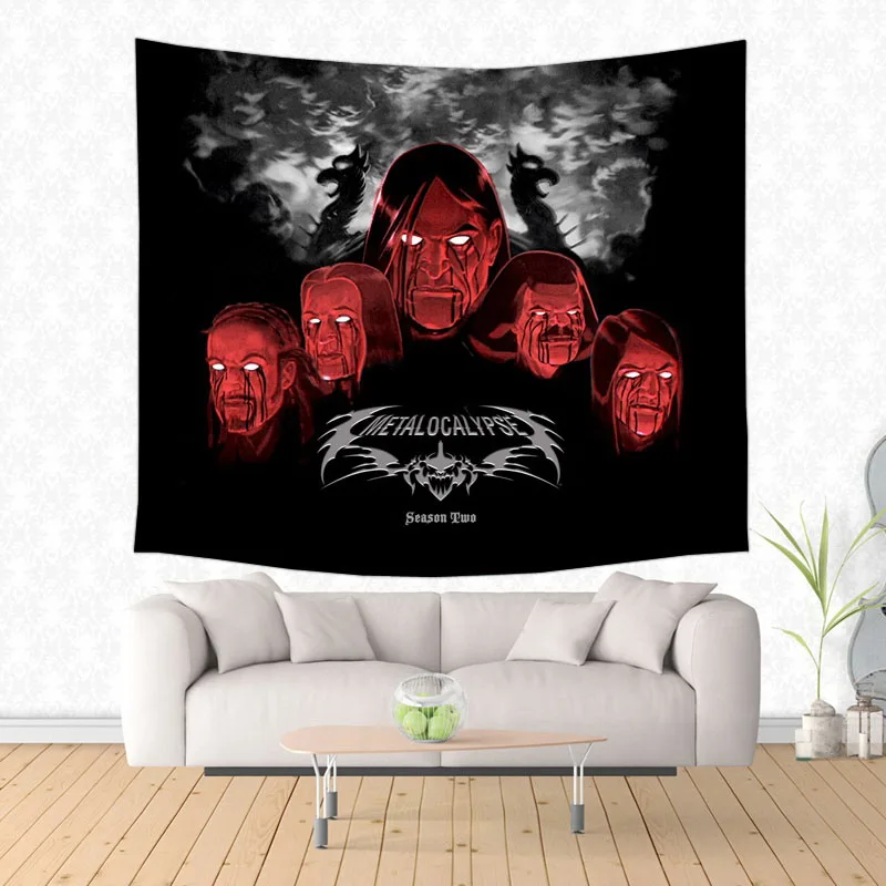 Dethklok Custom Tapestry Table Cloth Beach Blanket Home Decorative Wall ...