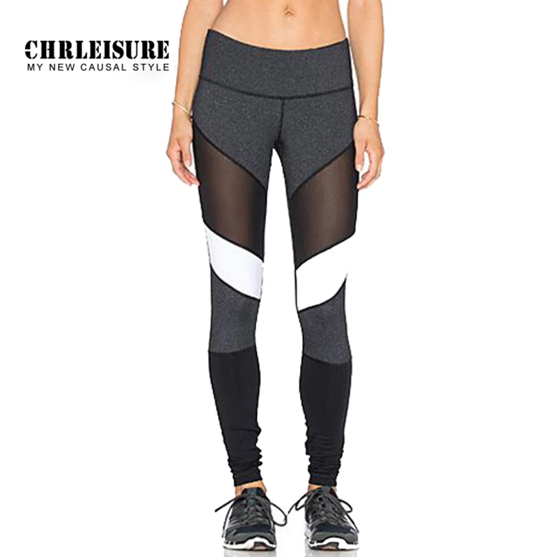 Buy Chrleisure Mesh Patchwork Leggings Women Spring