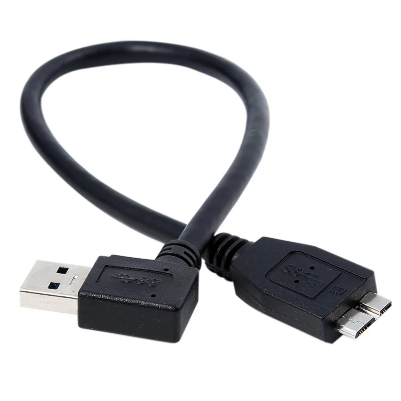 Cabo usb 3.0 adaptador, cabo usb de 30cm, ângulo reto, conector macho e ...